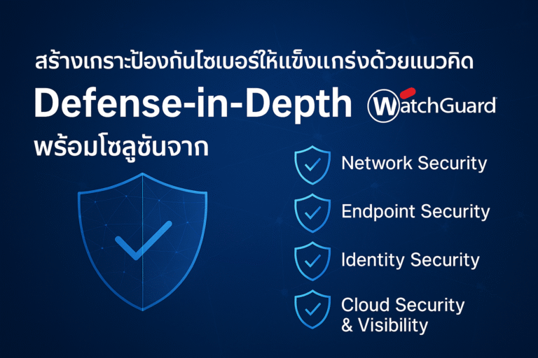บริการความปลอดภัยทางไซเบอร์ด้วย WatchGuard - SkySoft