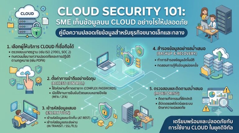 Cloud Security 101: SME เก็บข้อมูลบน Cloud อย่างไรให้ปลอดภัย - SkySoft